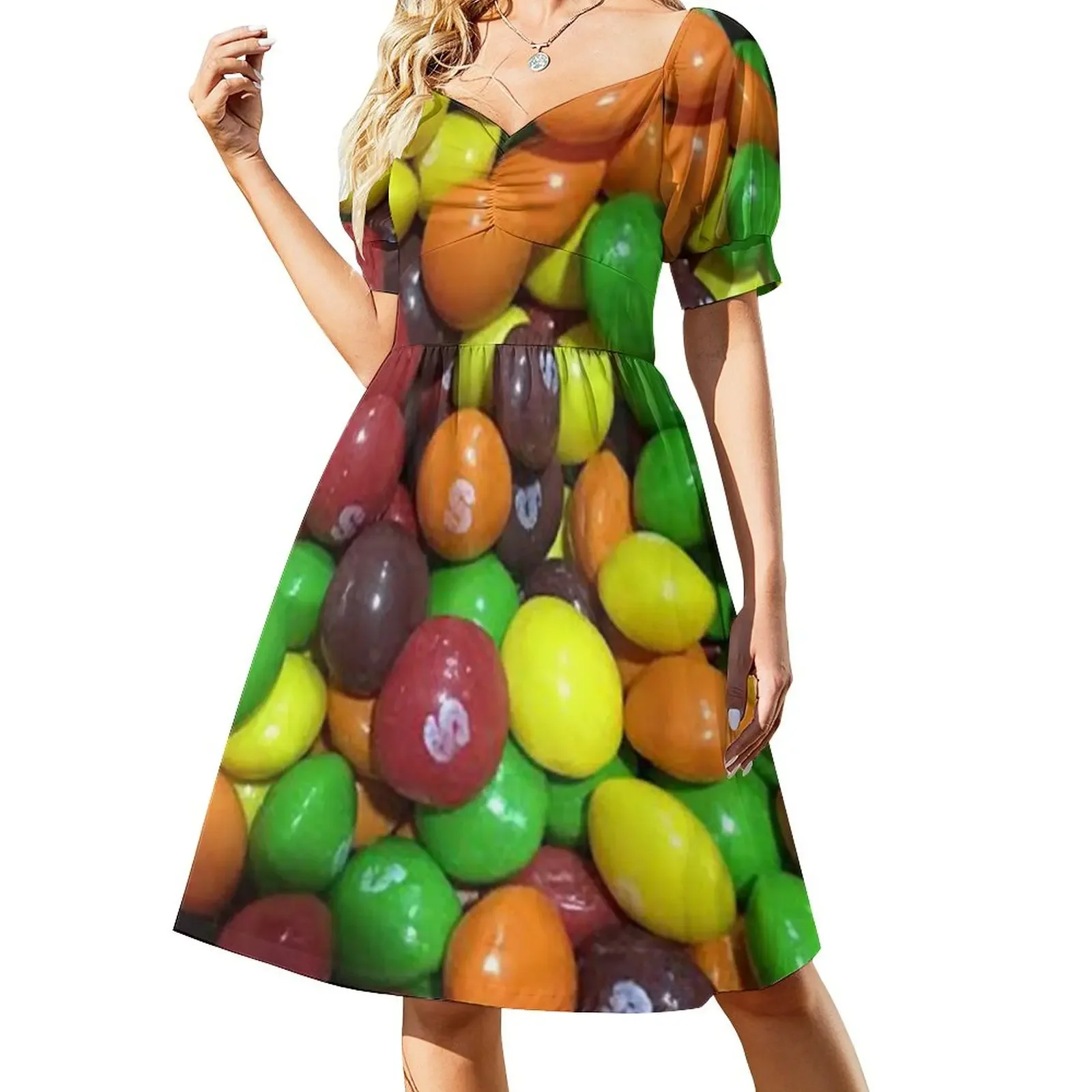 SKITTLES Sleeveless sexy short dresses daring dresses for official ocns ...