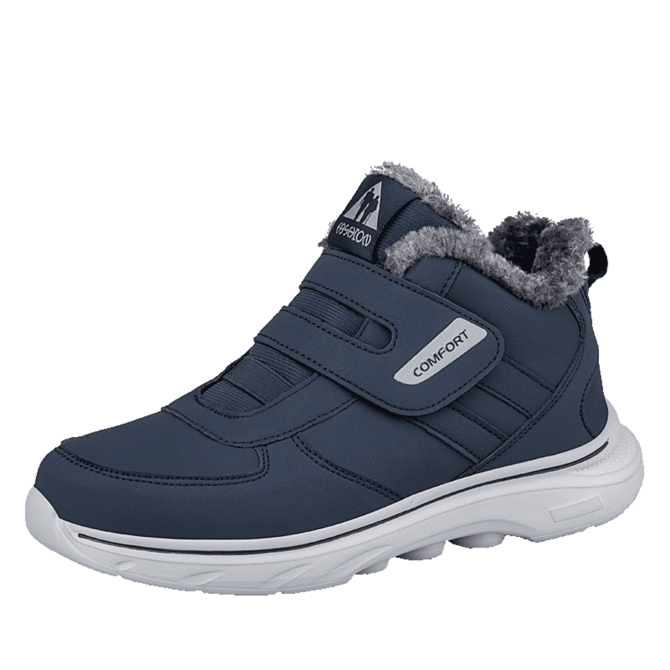 SKIUHS Diabetic Shoes Extra Wide Width Diabetic Boots Warm Slip-on ...