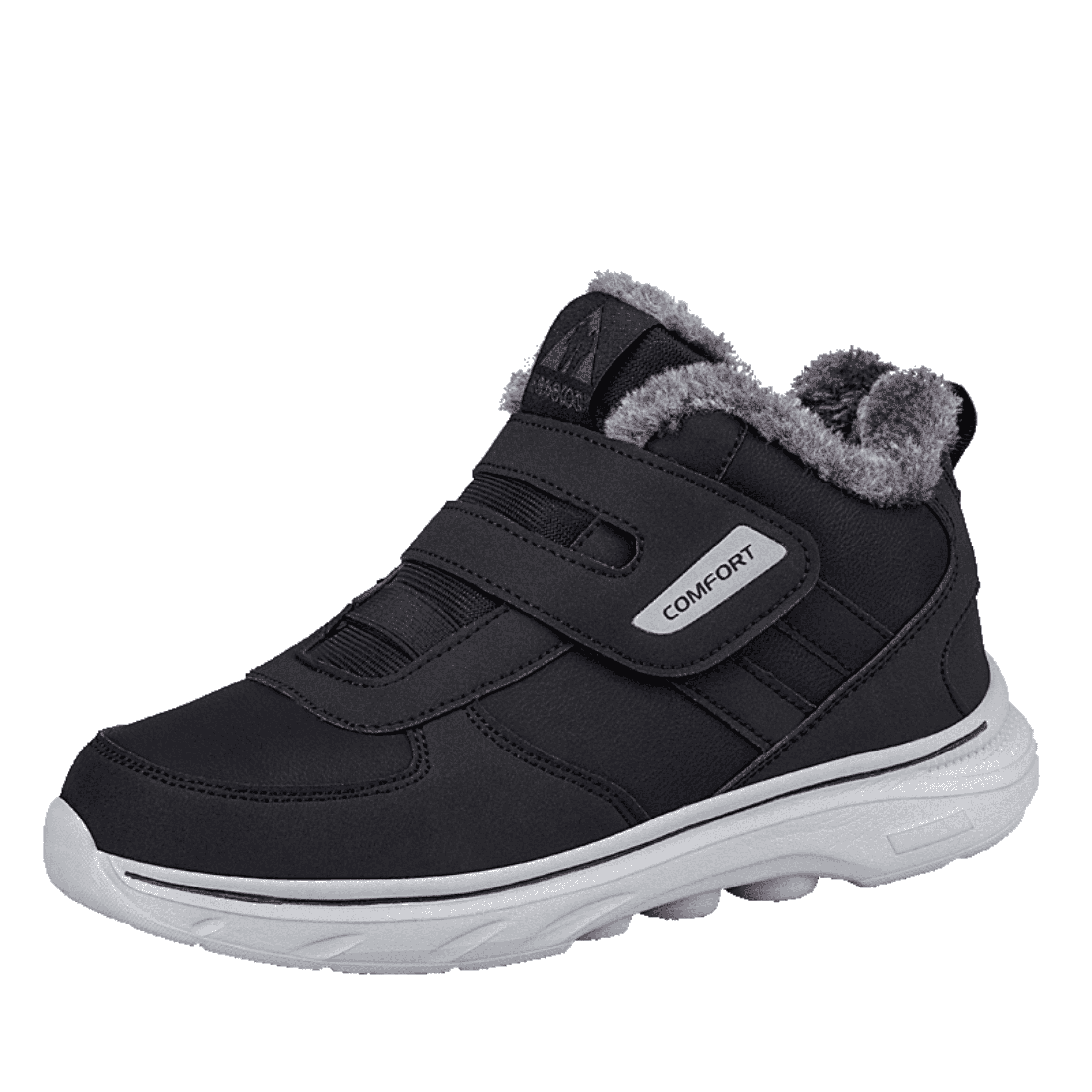 SKIUHS Diabetic Shoes Extra Wide Width Diabetic Boots Warm Slip-on ...