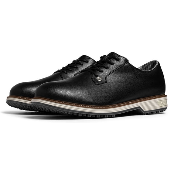 SKIUHS Men's Lace-Up Microfiber Golf Shoes - TPU Sole with Non-Slip ...