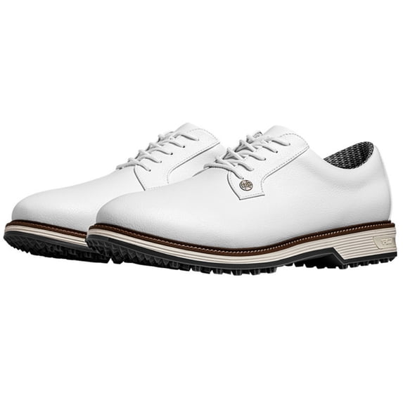 SKIUHS Men's Lace-Up Microfiber Golf Shoes - TPU Sole with Non-Slip ...