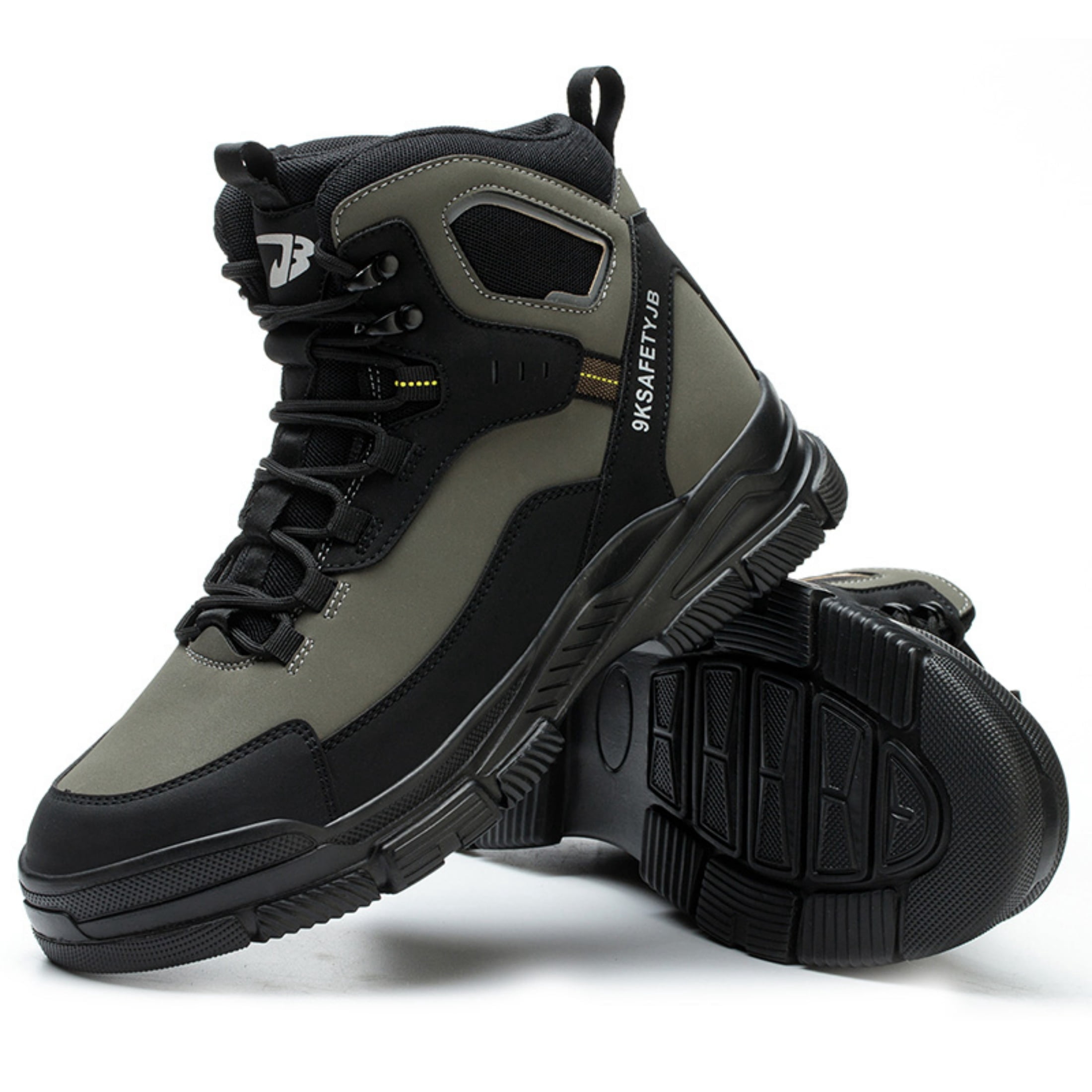SKIUHS Men's Mid-Cut Safety Boots - Composite Toe & Slip Resistant Sole ...