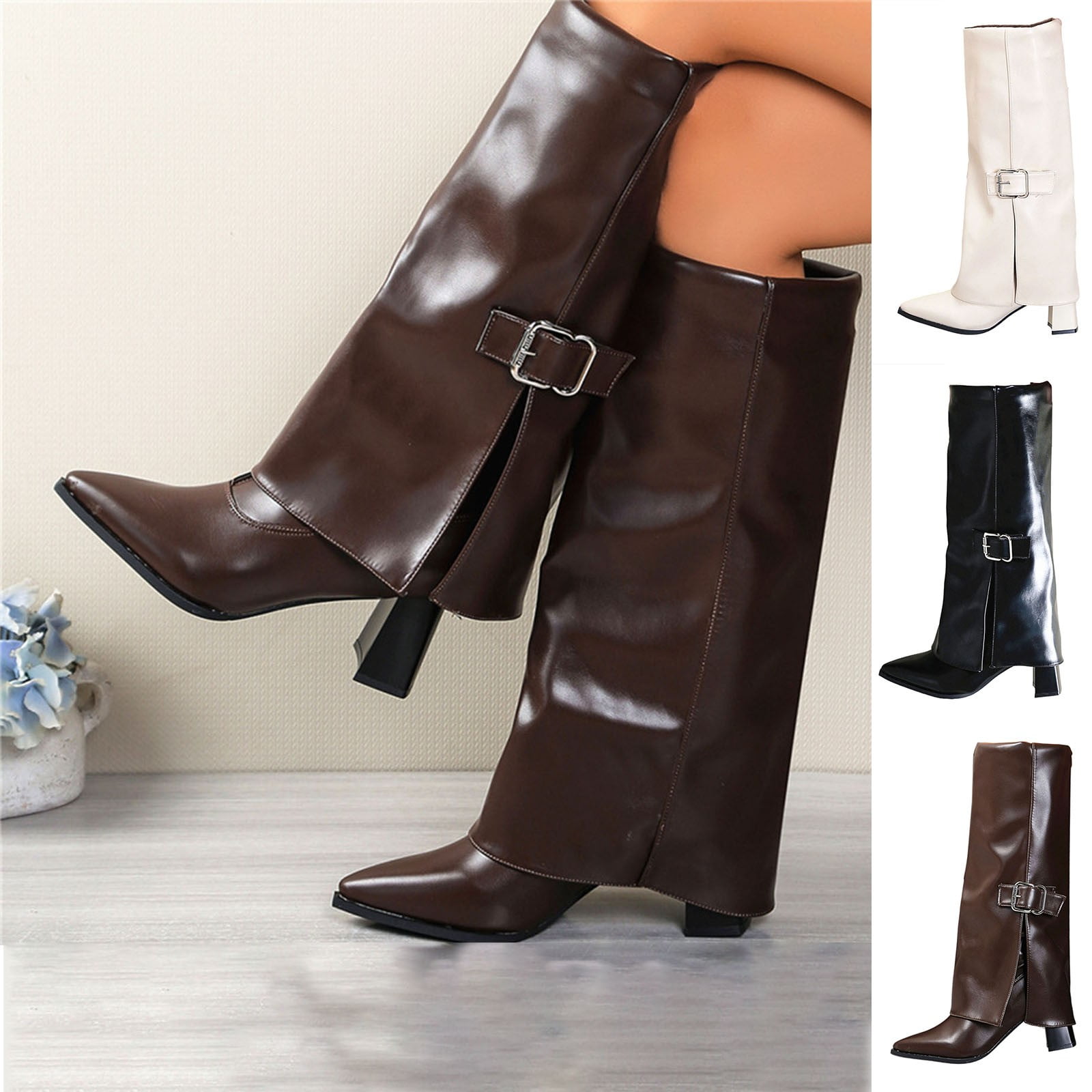 SKIYLEVZ Knee-High Boots for Women Everyday Style Waterproof Winter ...