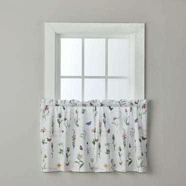 Top of the Window Signy Jacobean Pattern Light Filtering Rod Pocket ...
