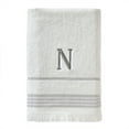 SKL Home Casual Monogram Bath Towel, "N", White - Walmart.com