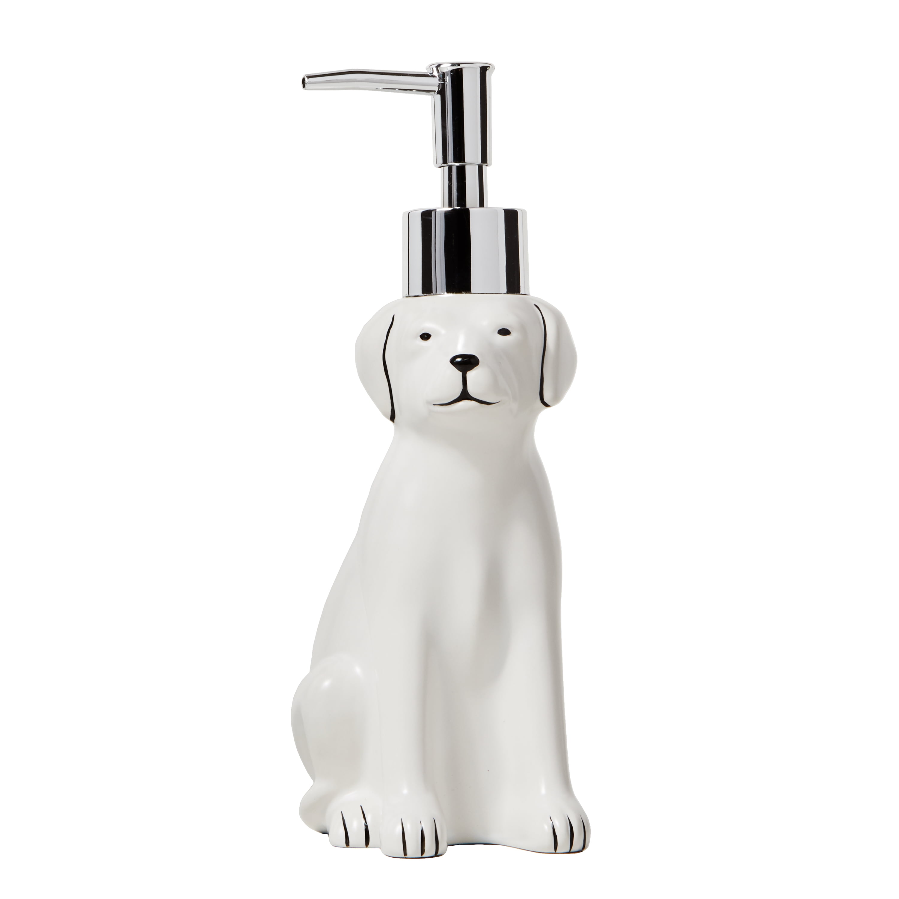 SKL Home Fur Ever Friends Dog Soap Dispenser White Dolomite 8 oz ...