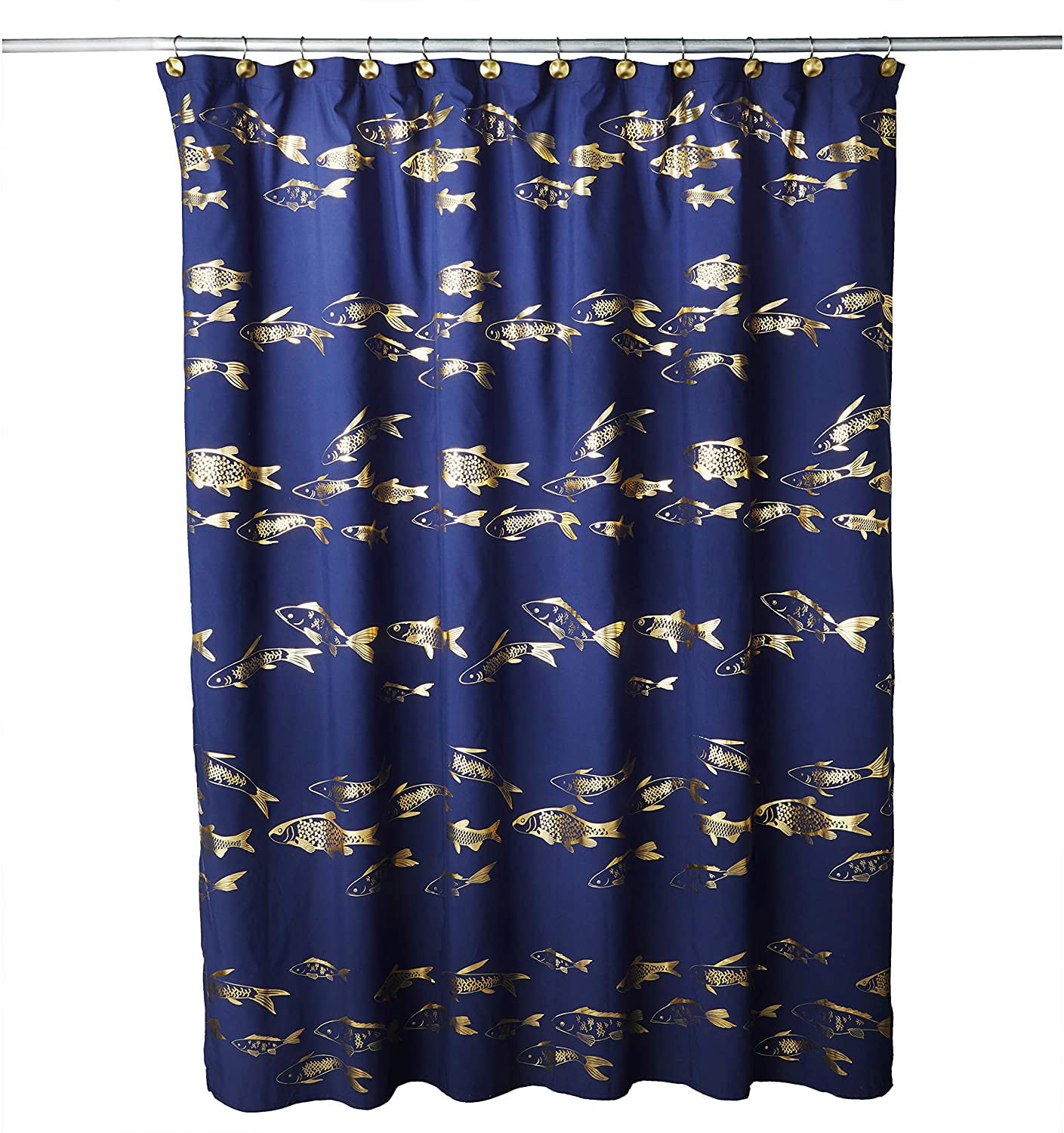 SKL Home Gold Koi Fish Shower Curtain, Blue - Walmart.com