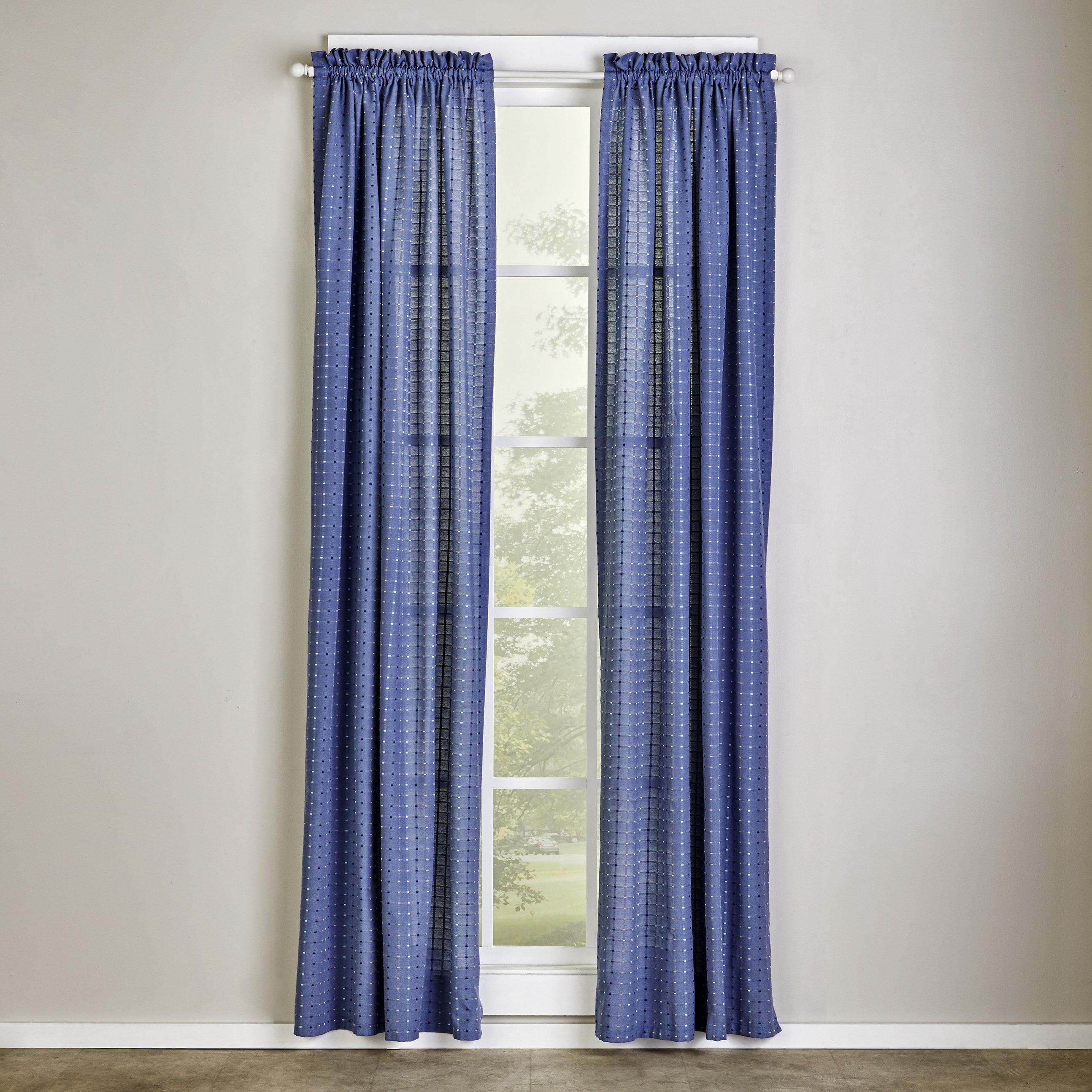 SKL Home Hopscotch Window Panel, Denim - Walmart.com