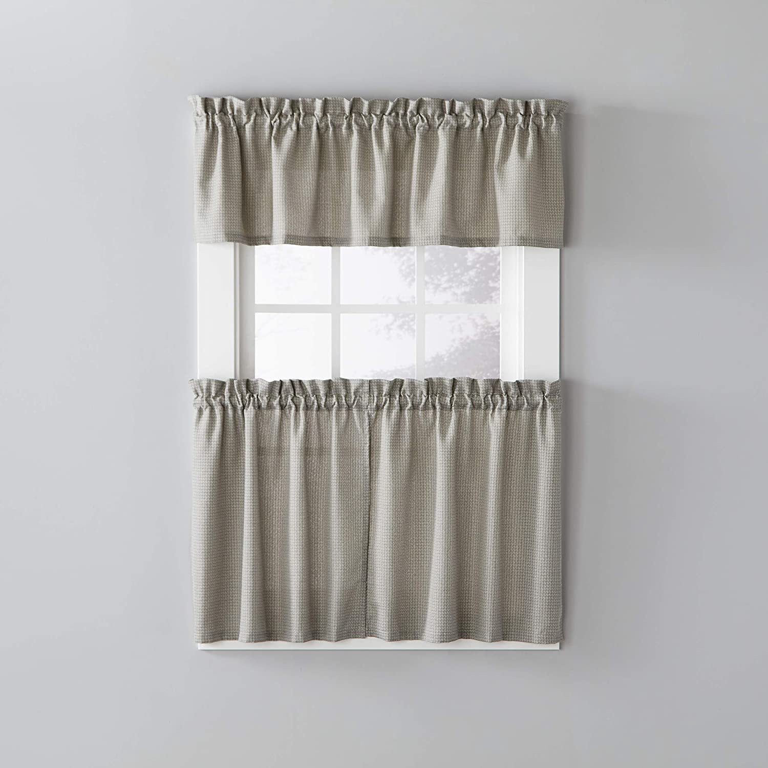 SKL Home by Saturday Knight Ltd. Nelson Curtain Tier Pair, Rust, 57 ...