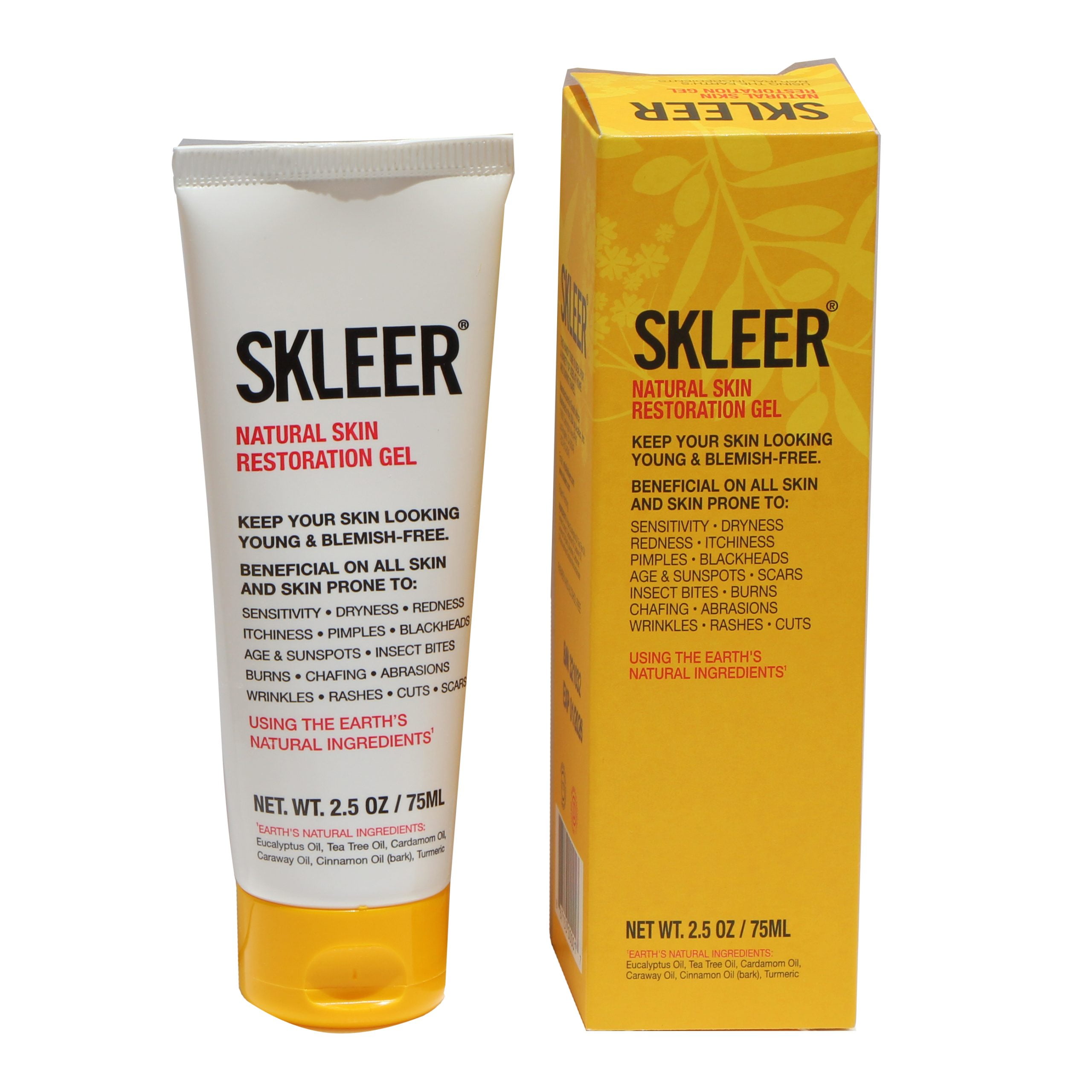 SKLEER - Natural Skin Restoration Gel - All Skin Types - For Better ...
