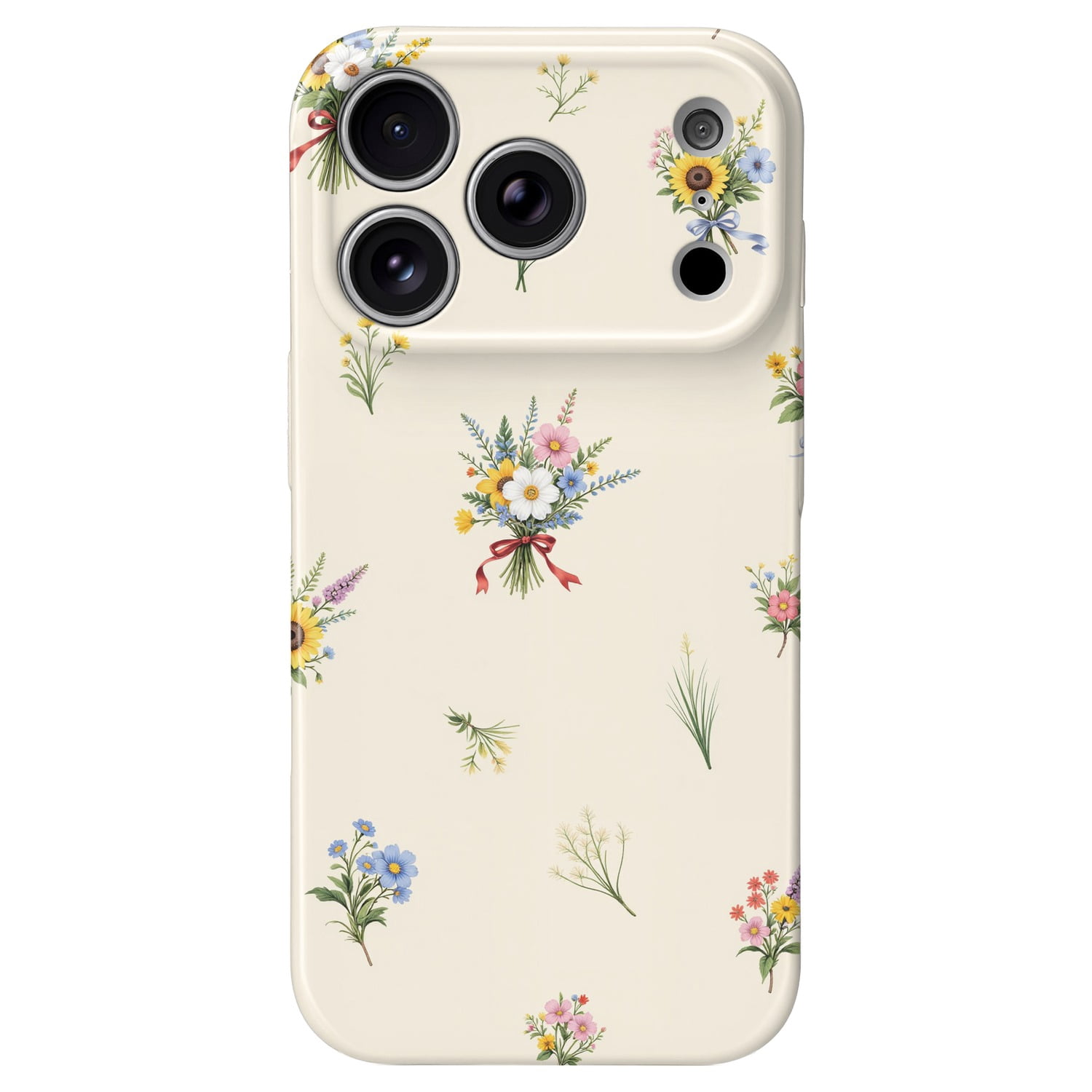 SKLYDDI Cute Aesthetic Floral Case for iPhone 12 Mini - 152 - Walmart.com