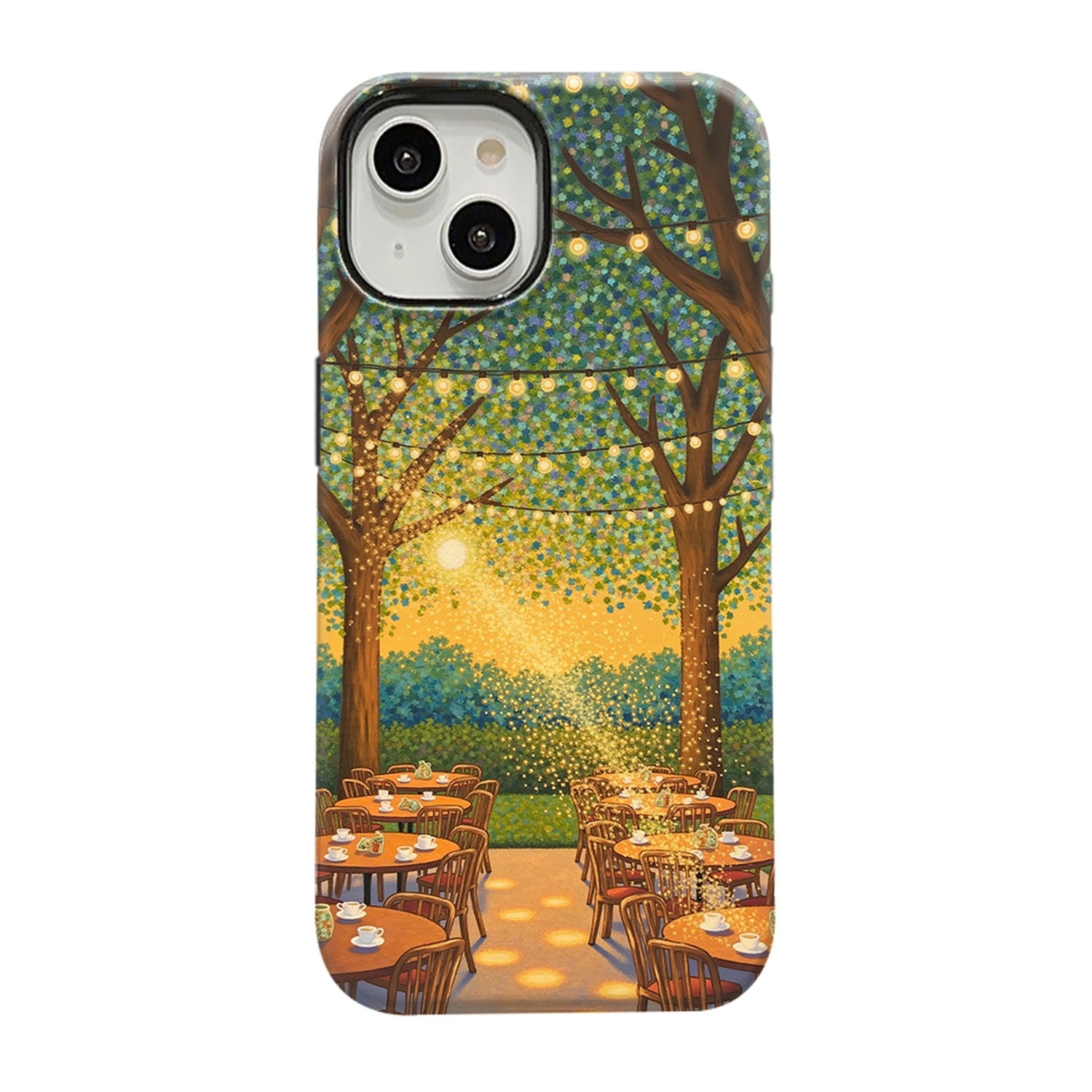 SKLYDDI Multicolor Dreamy Outdoor Tea Scene for iPhone 12 Mini Case ...