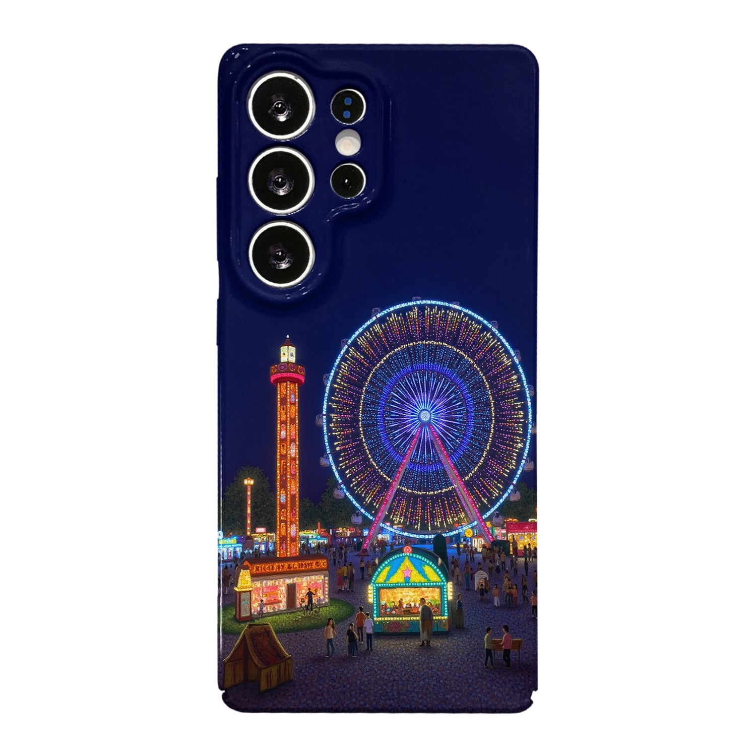 SKLYDDI Multicolor Festive Carnival for Galaxy S24 FE Case - Night ...