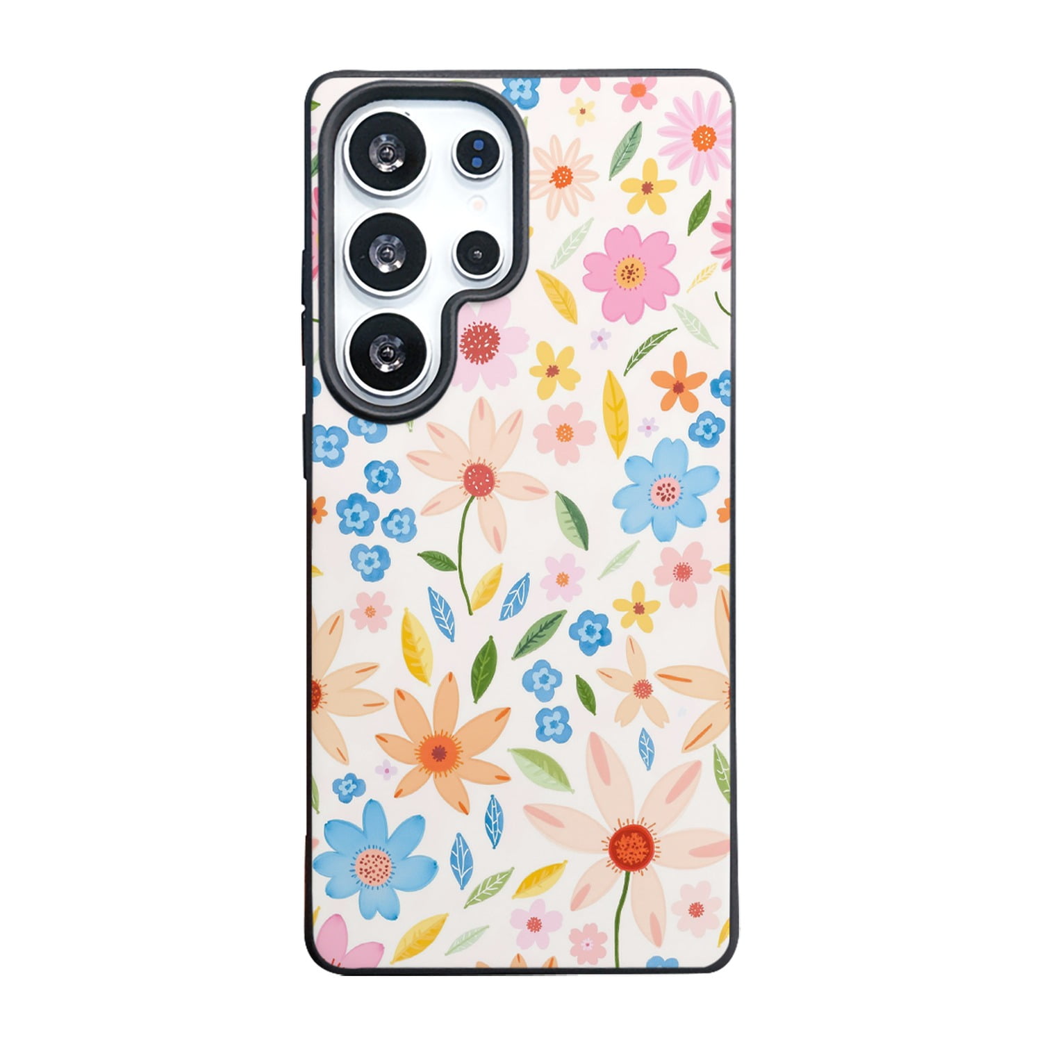 SKLYDDI Multicolor Playful Flower and Leaf for Galaxy A03 Core Case ...