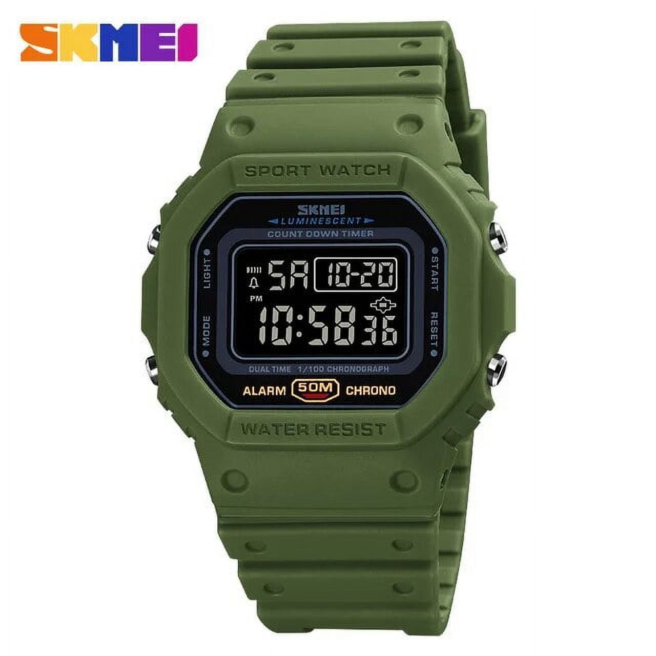 SKMEI 1628 Outdoor Military Digital Watch for Men Retro Sports ...