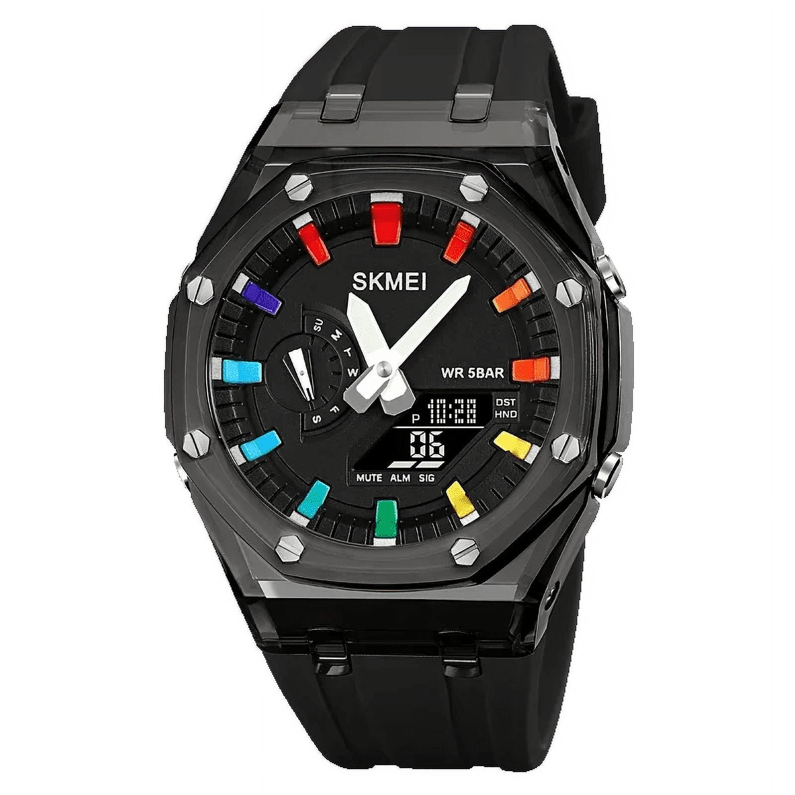SKMEI 2100 Waterproof Men Watch Countdown Stopwatch Led Light ...