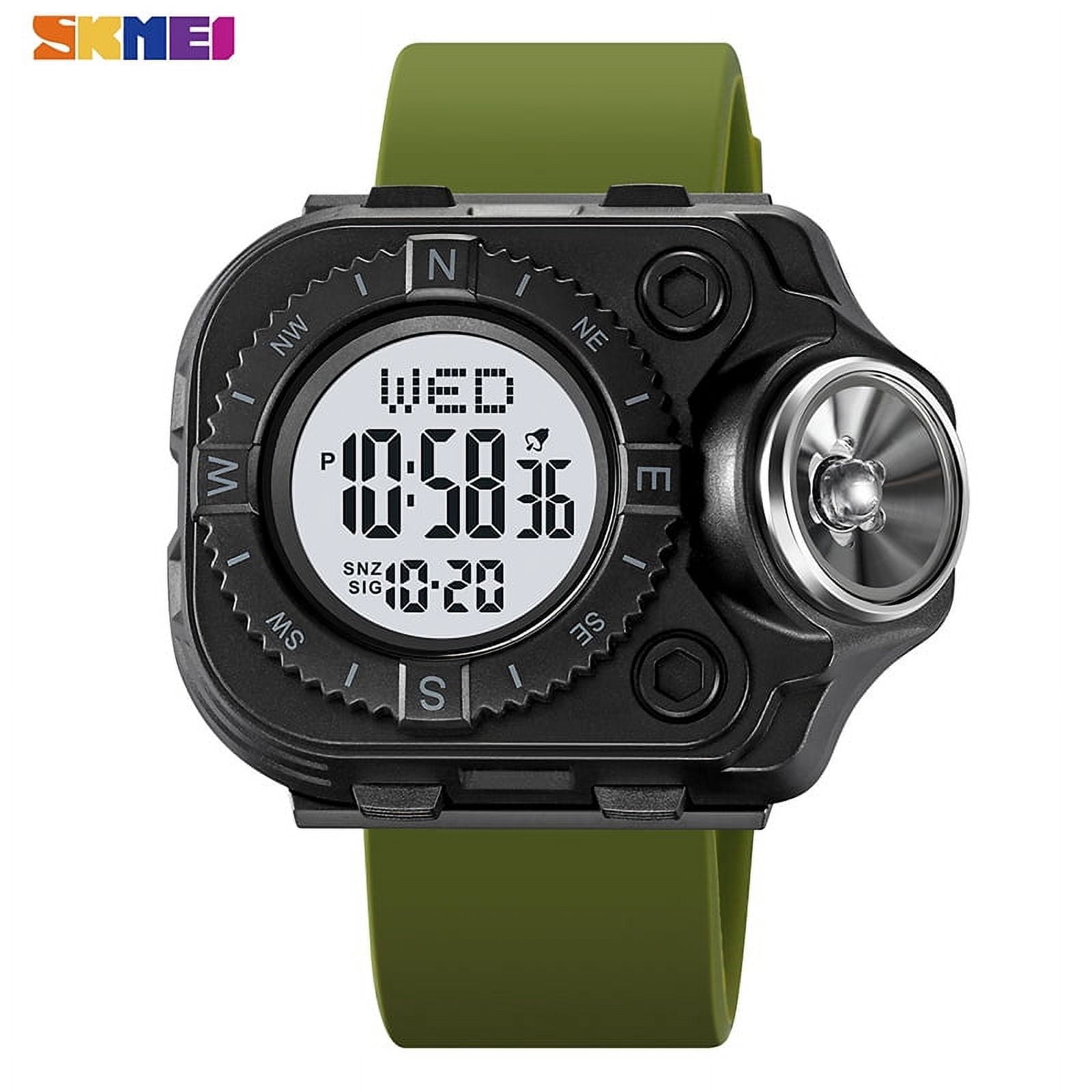 SKMEI Creative LED Flashlight Countdown Sport Watches Men Back Light ...