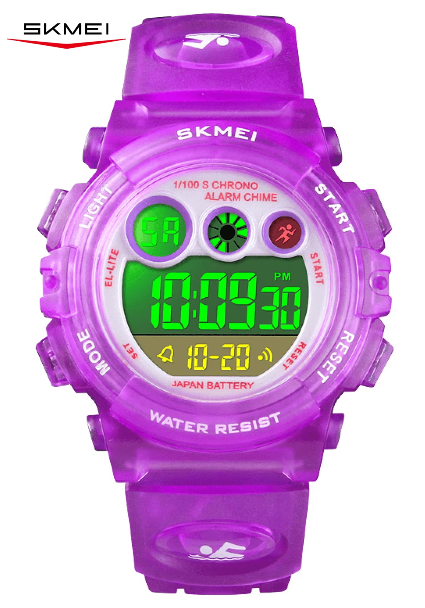 SKMEI Digital Waterproof LED Watch, 50m, Unisex, with Alarm, Stopwatch ...