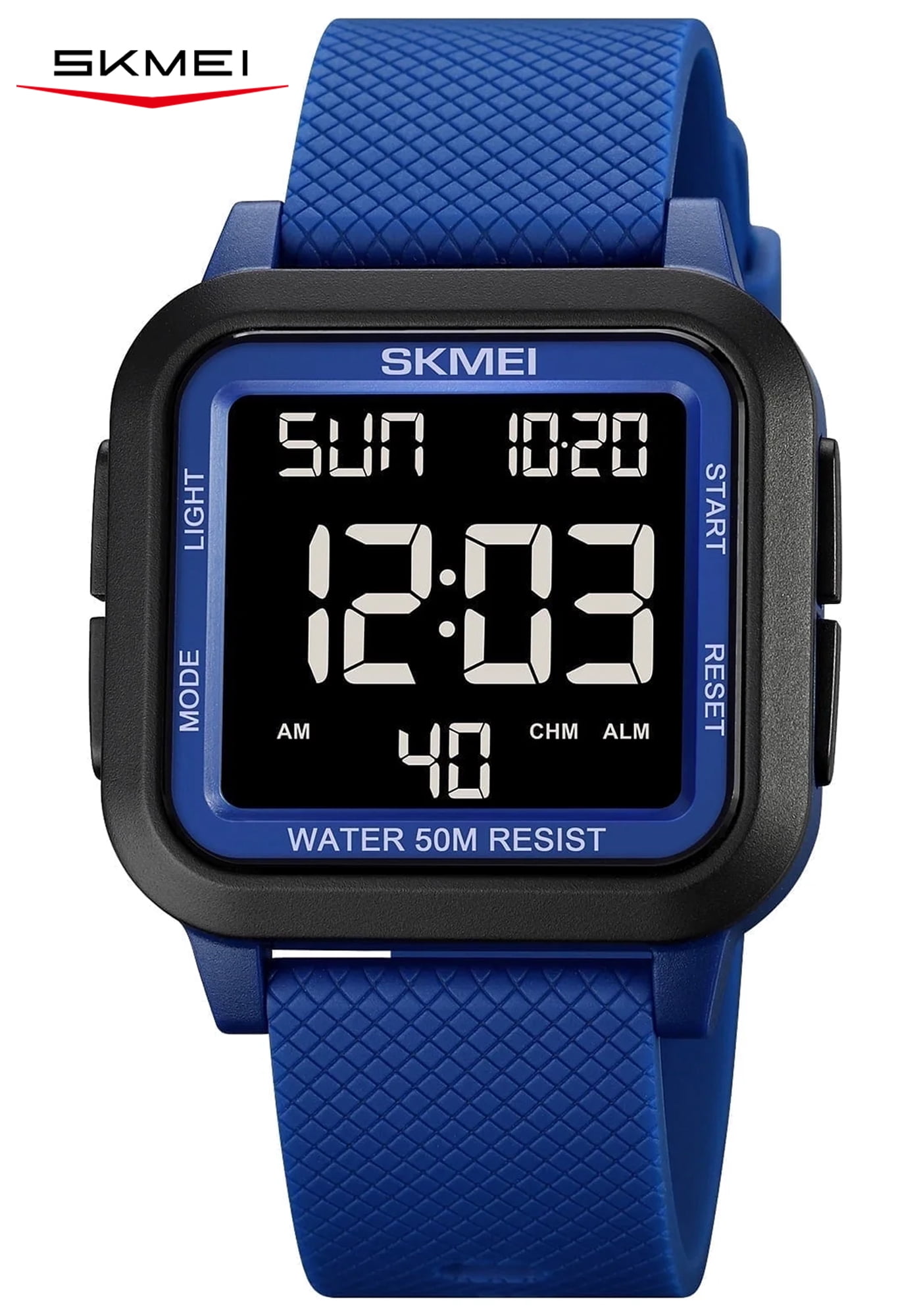 SKMEI, Men Digital Sports Watch, Large Face, Waterproof 50M - Walmart.com