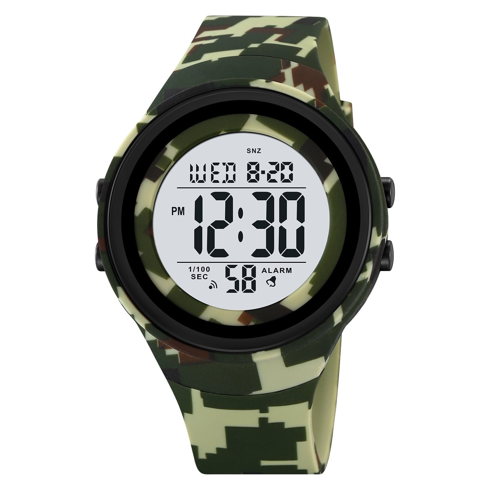 SKMEI Men's Digital Sports Watch Large Face Waterproof Wrist Watches ...