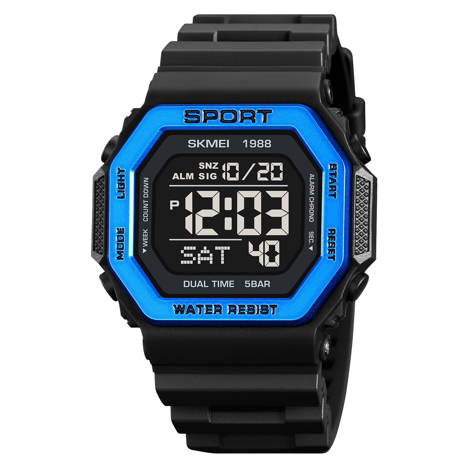 SKMEI Men's Digital Sports Watch Military Multifunctional Waterproof ...