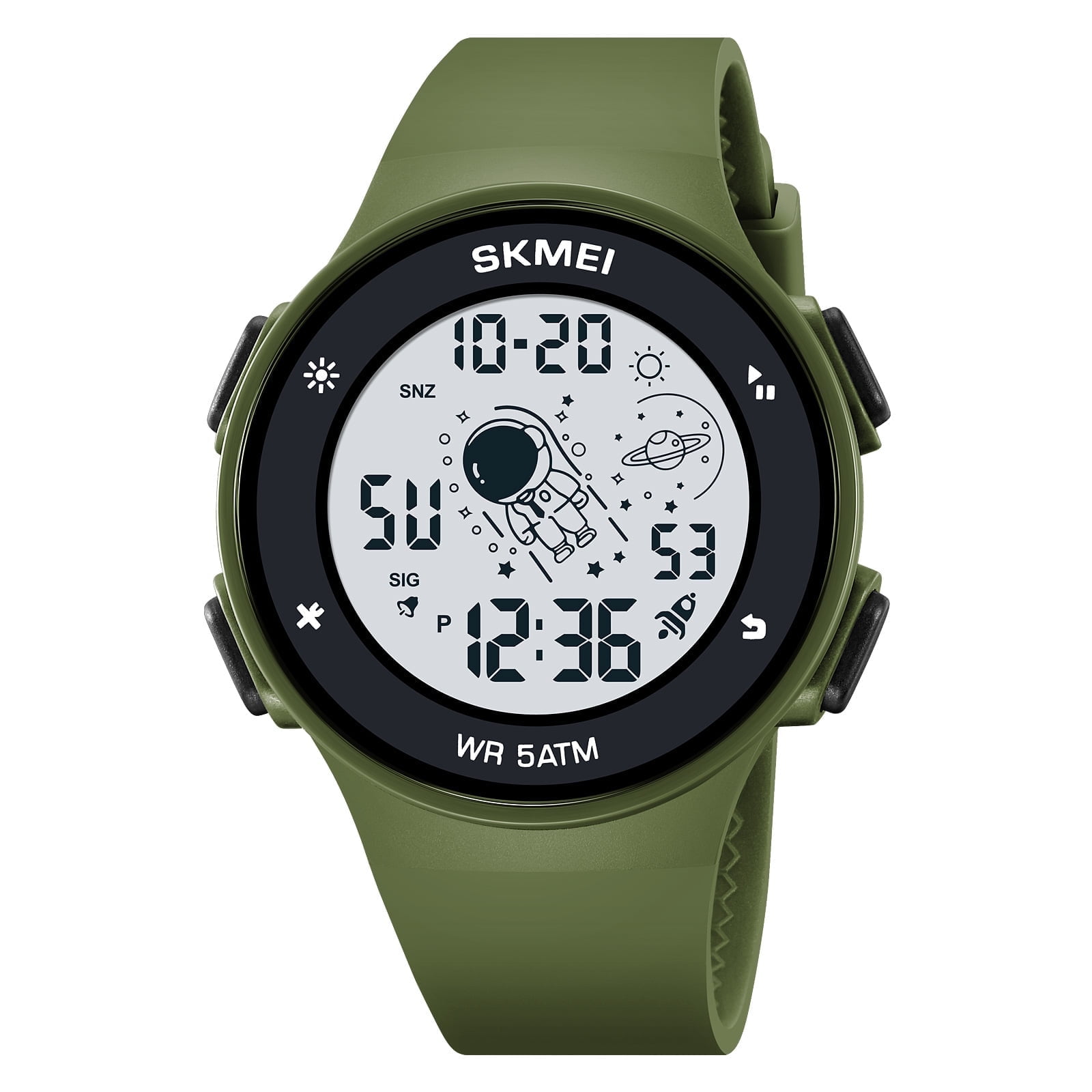 SKMEI Men's Military Digital Sport Watch – LED Screen Waterproof ...