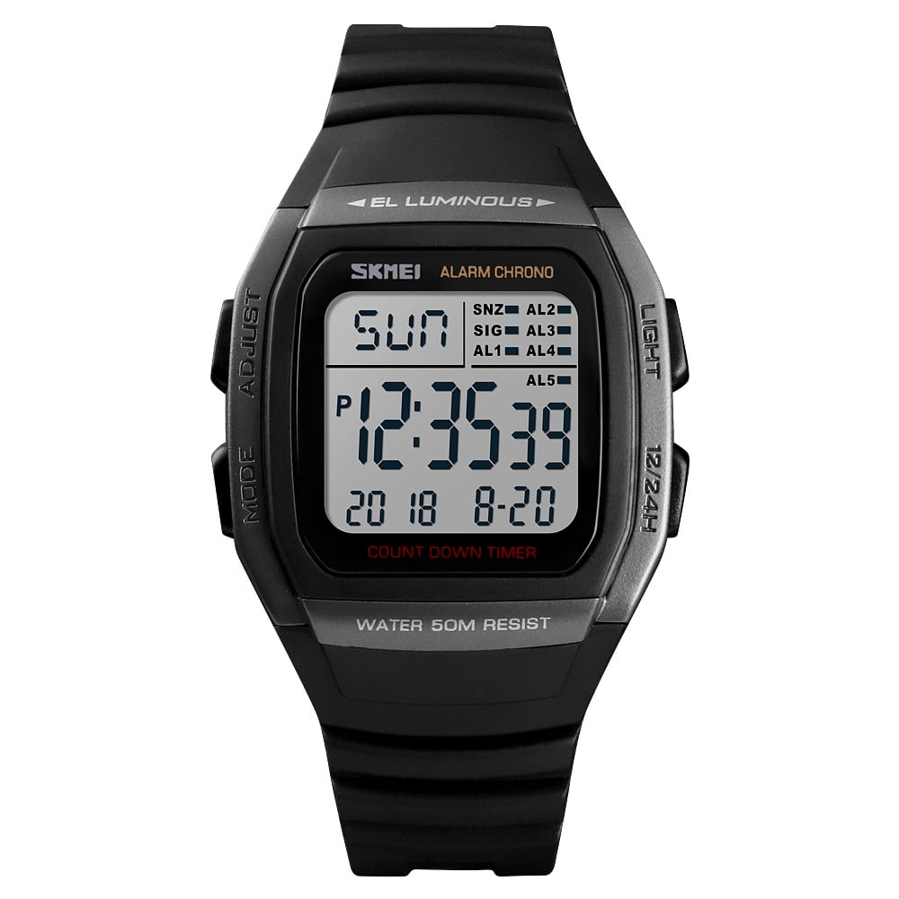 Customer reviews for SKMEI Men's Square Digital Watch, Classic Multi ...