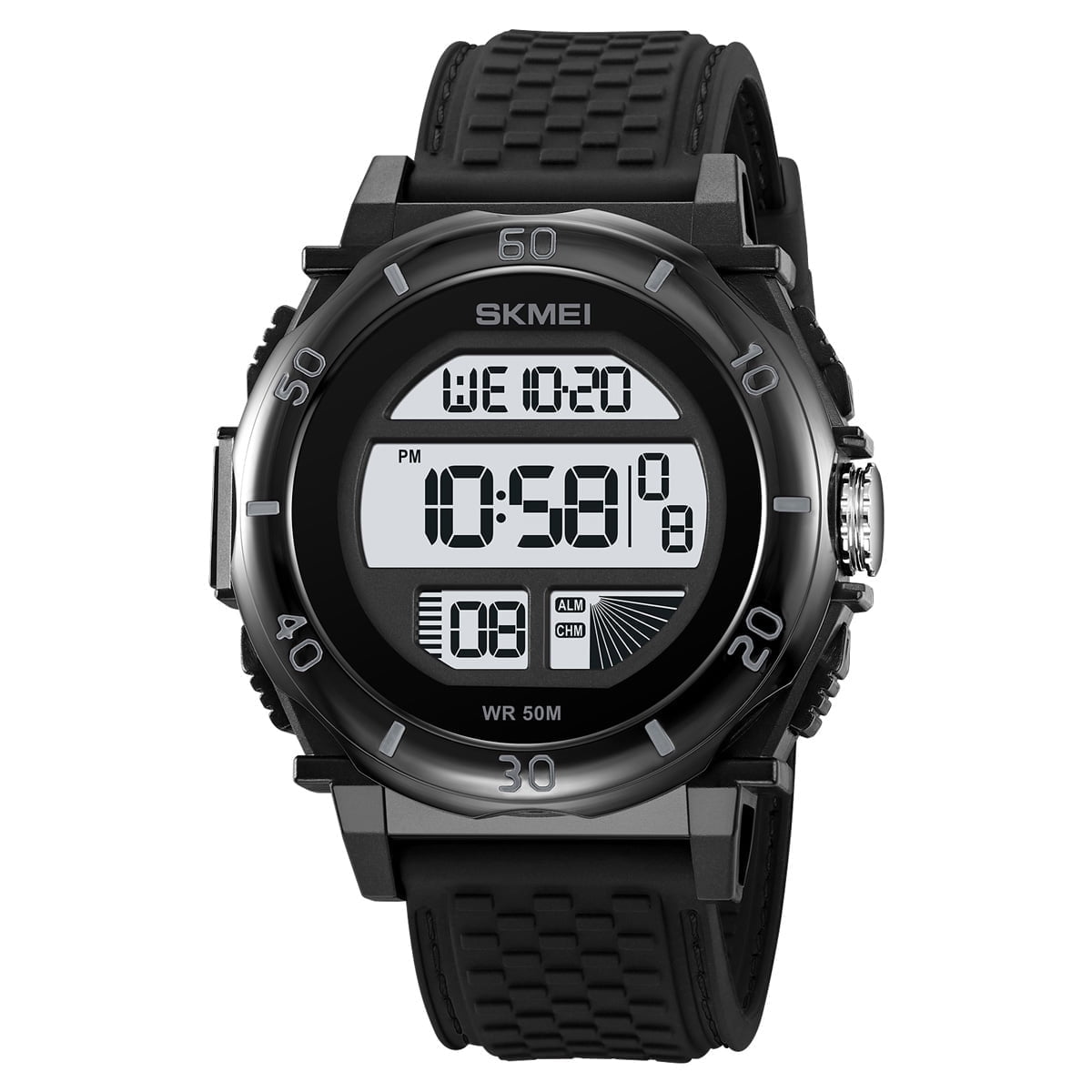 SKMEI Men's Watch Multi Functional Glow Countdown Alarm Waterproof ...