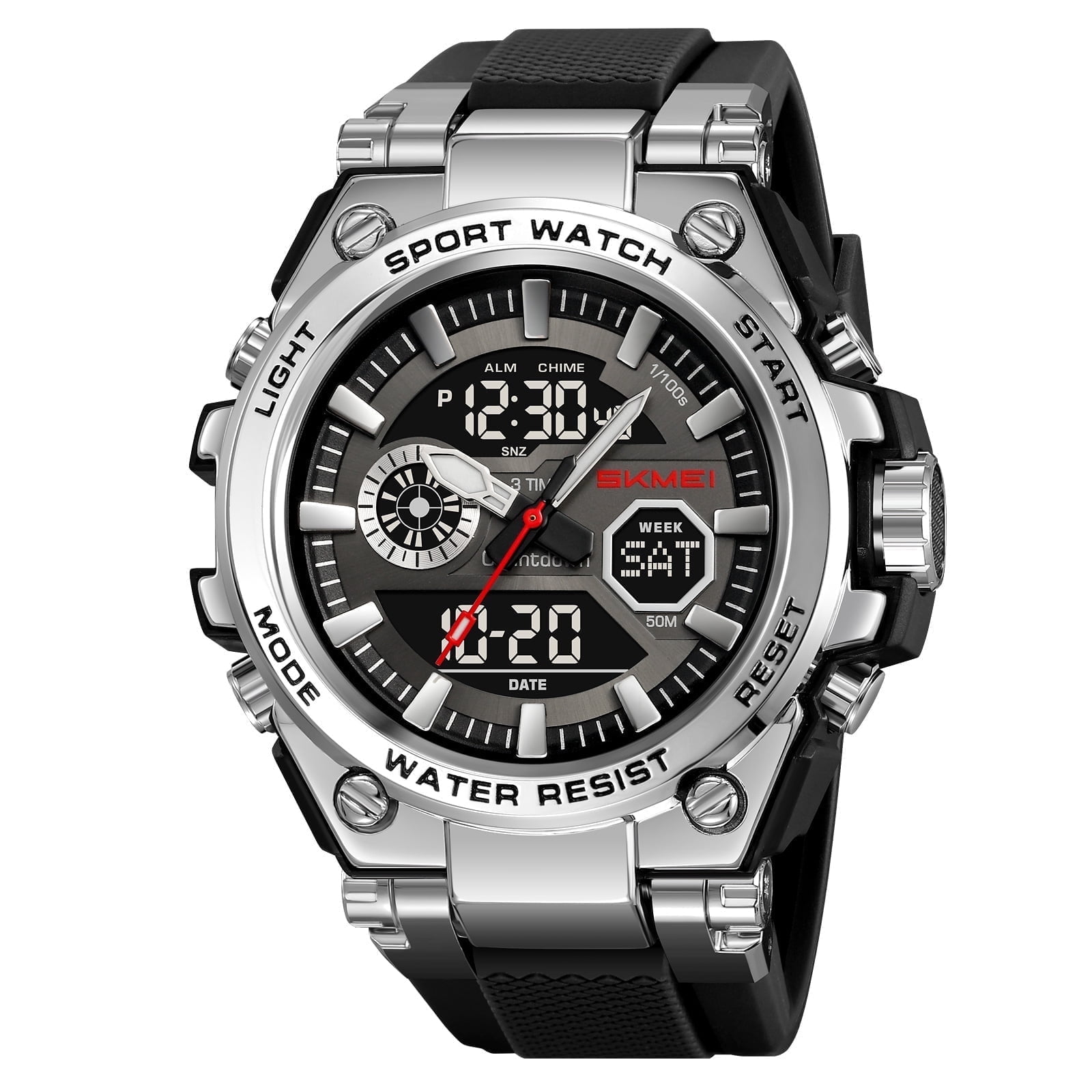 SKMEI Men's Watches Outdoor Sports Waterproof Military Watch Tactical ...