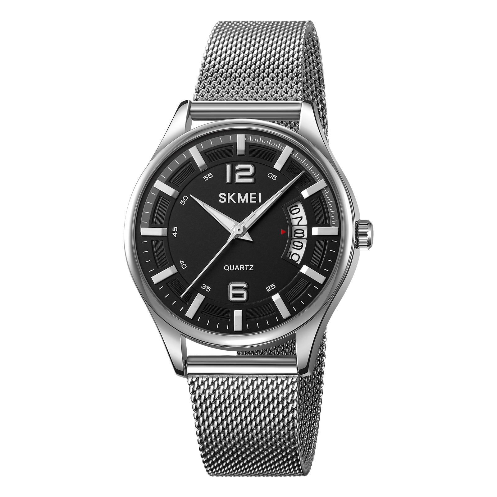 SKMEI Mens Watch Fashion Minimalist Quartz Analog Mesh Stainless Steel ...