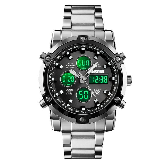 SKMEI Mens Wrist Watch, Waterproof Military Analog Digital Watches with ...