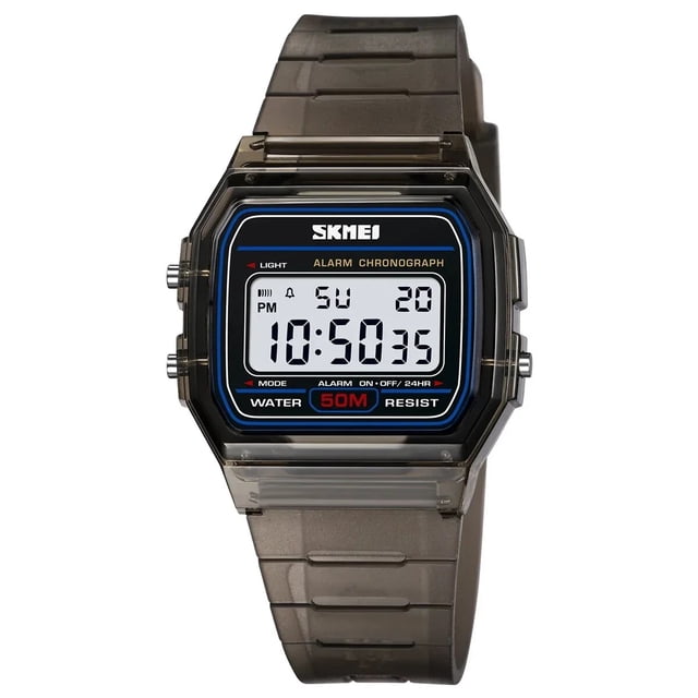 SKMEI Shockproof Back Light Display Stopwatch Digital Watches Women ...