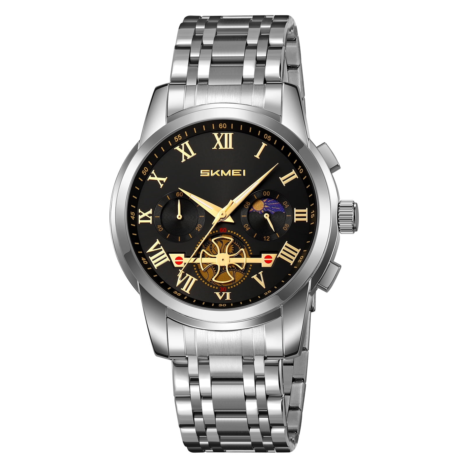 SKMEI Watches for Men Waterproof Chronograph Luxury Big Face Mens Watch ...