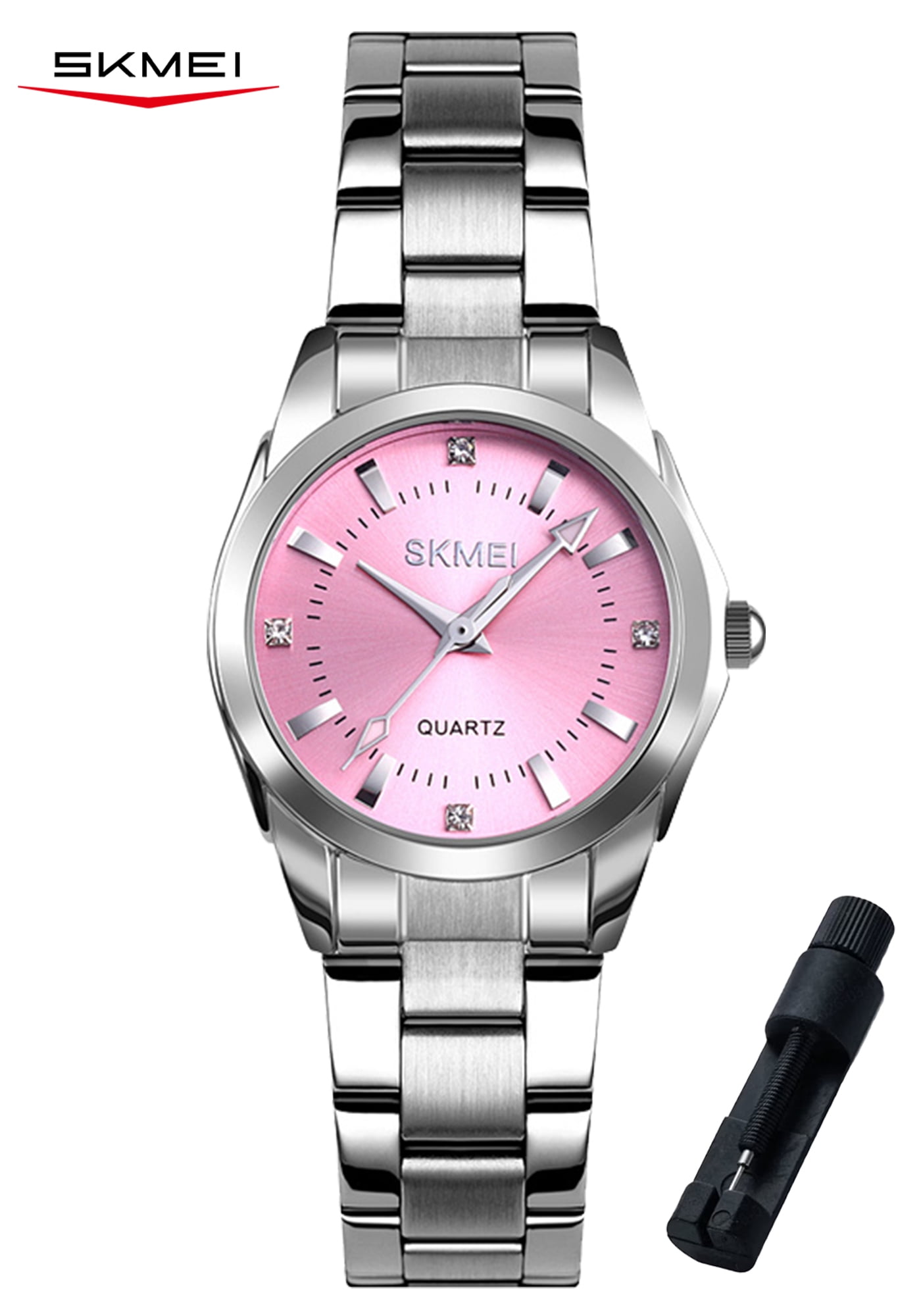 SKMEI Watches for Women Analog Quartz Stainless Steel Watches Fashion ...