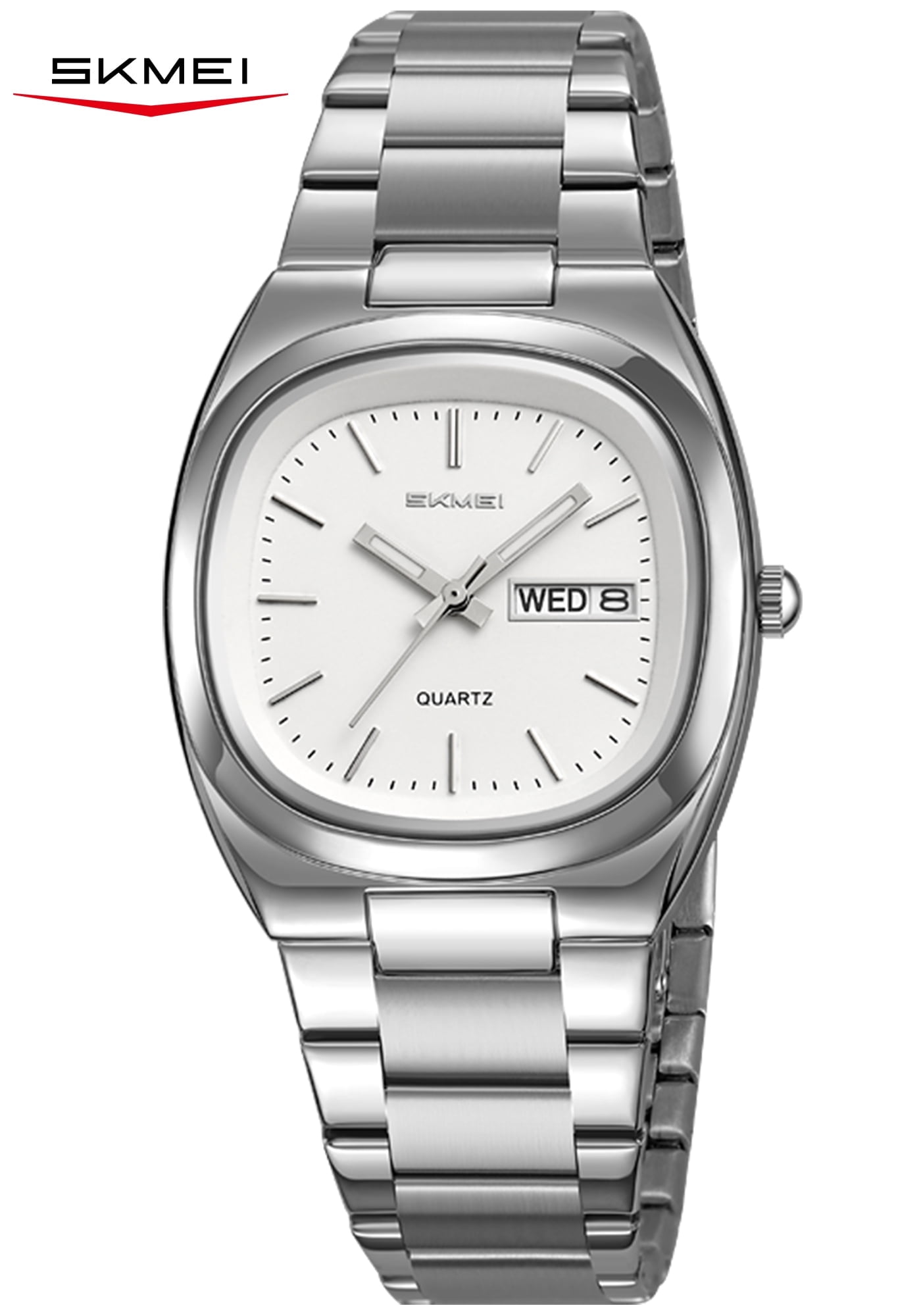 SKMEI Womens Watch Stainless Steel Waterproof Quartz Analog Watches for ...