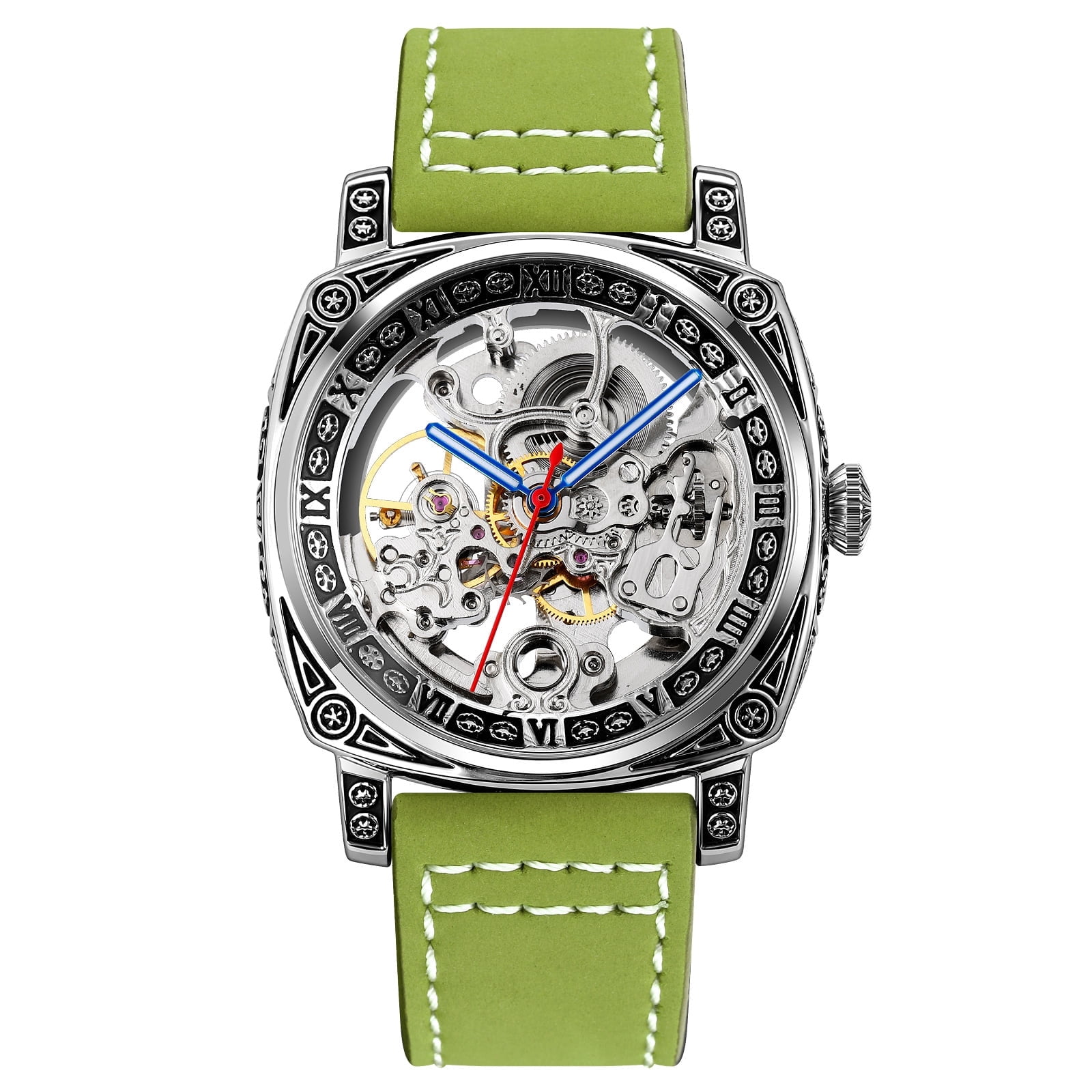 SKMEI Wrist Watch for Men, Fashion Mechanical Men Wrist Watch, Silver ...
