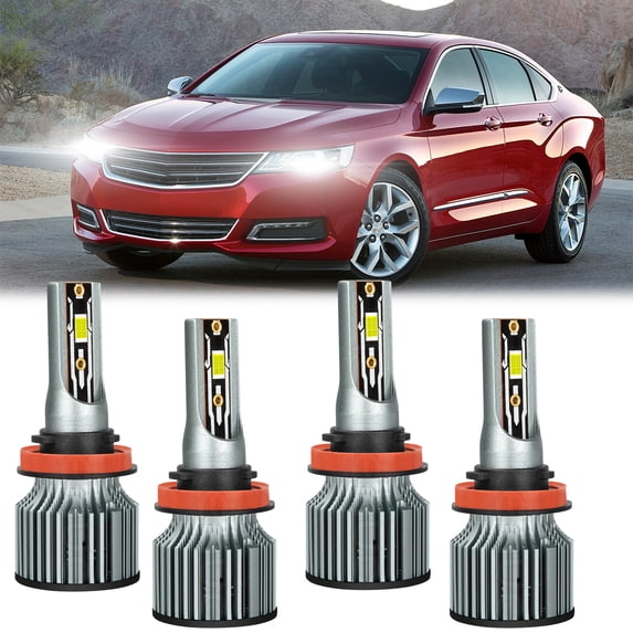 SKN H11 H11 Headlights LED Bulb Hi/Low Beam Super Bright for Chevy ...