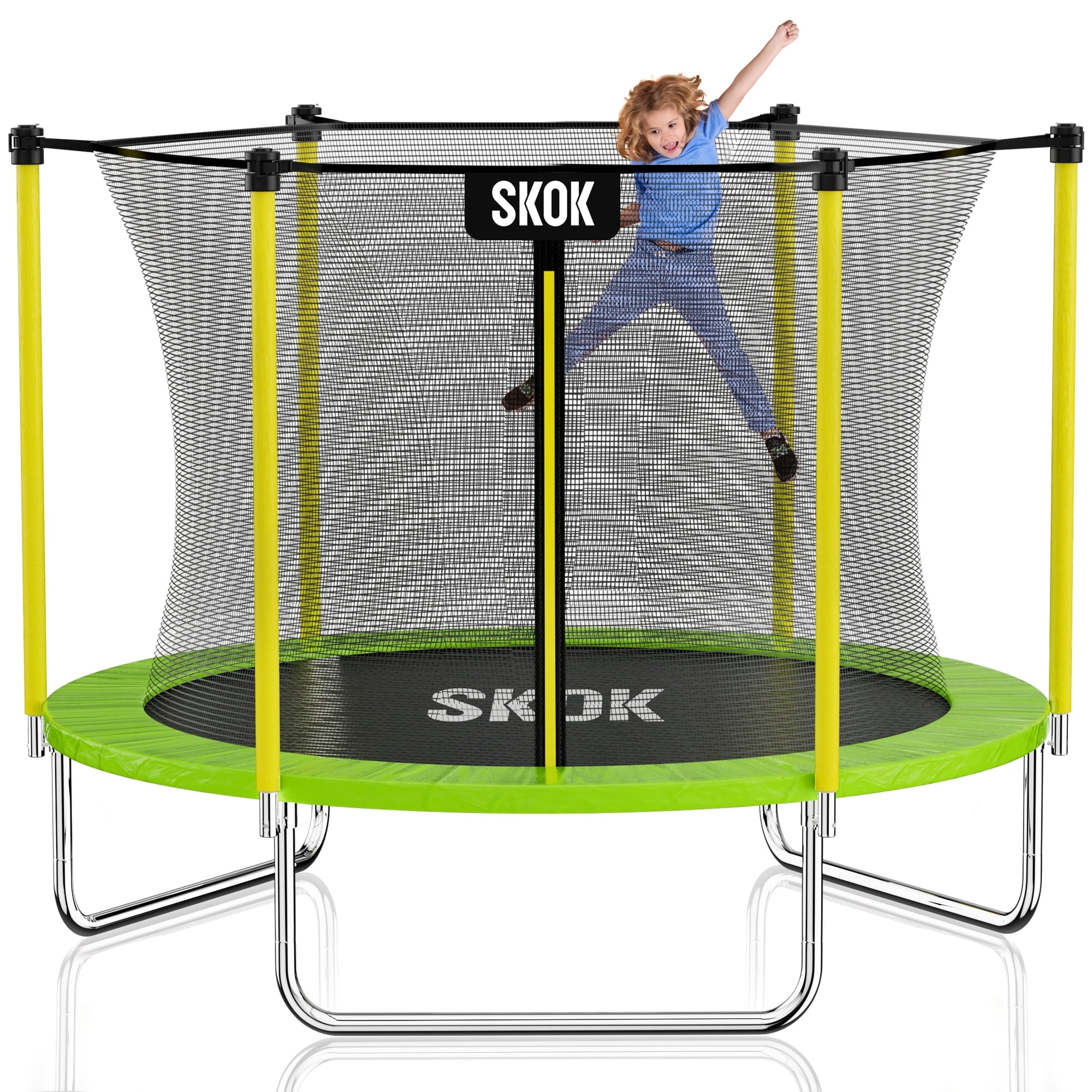 SKOK 12FT Trampoline for Kids and Adults,800LBS Weight Capacity ...