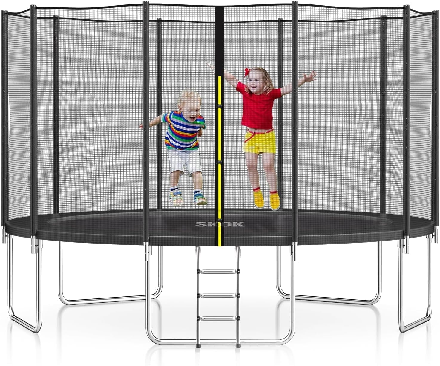 SKOK 15FT Trampoline with 1000LBS Capacity and Ladder for Kids&Adults ...