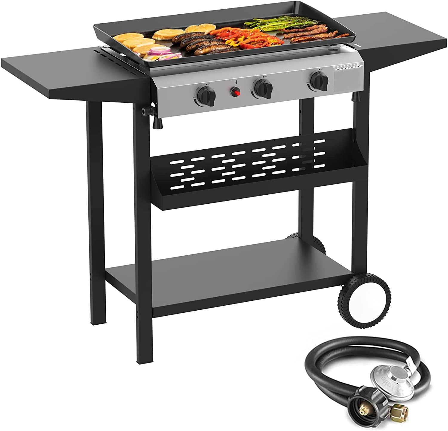 Razor Griddle GGC2030M 25" 2 Burner LP Propane Gas w/ Folding Shelf ...
