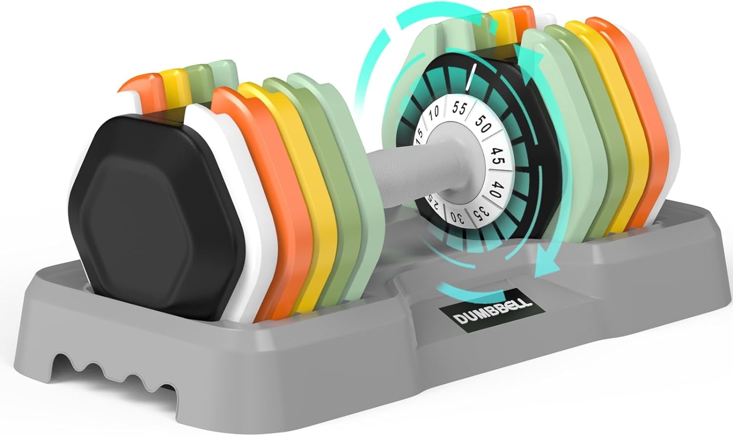SKOK 55 lbs Adjustable Dumbbells Weight Set, Single, Colorful - Walmart.com