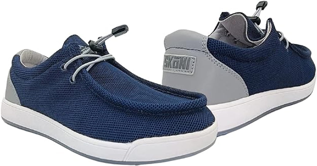 SKONI Men's Slip-On Lightweight Moc Toe Golf Shoe (Navy, 9.5) - Walmart.com
