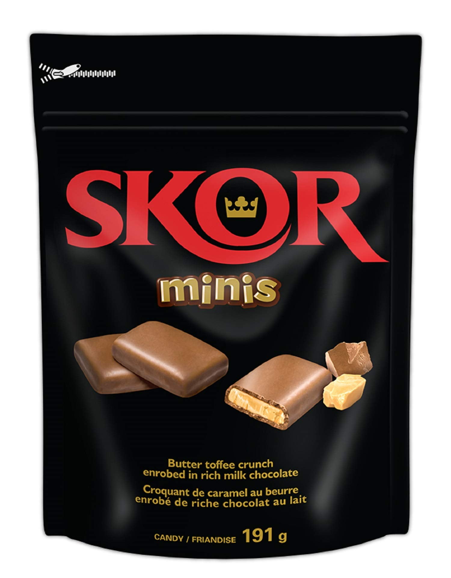 SKOR Chocolate Candy Bars BCF26 with Buttered Toffee, Minis, 191 Gram ...