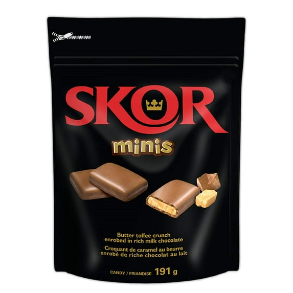 SKOR Chocolate Candy Bars BCF26 with Buttered Toffee, Minis, 191 Gram ...