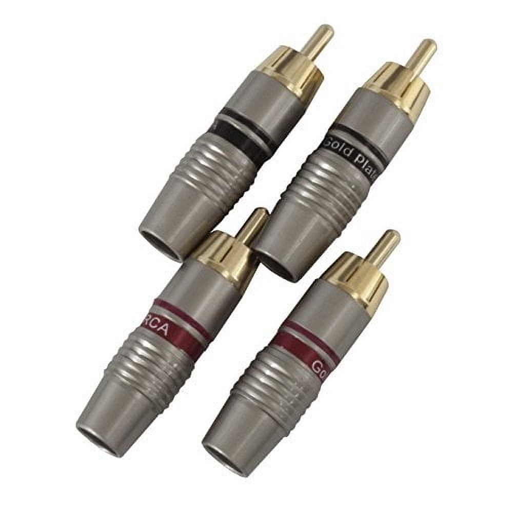 SKP Pro Audio RCP-4 | Professional RCA Plug Connectors X4 - Walmart.com