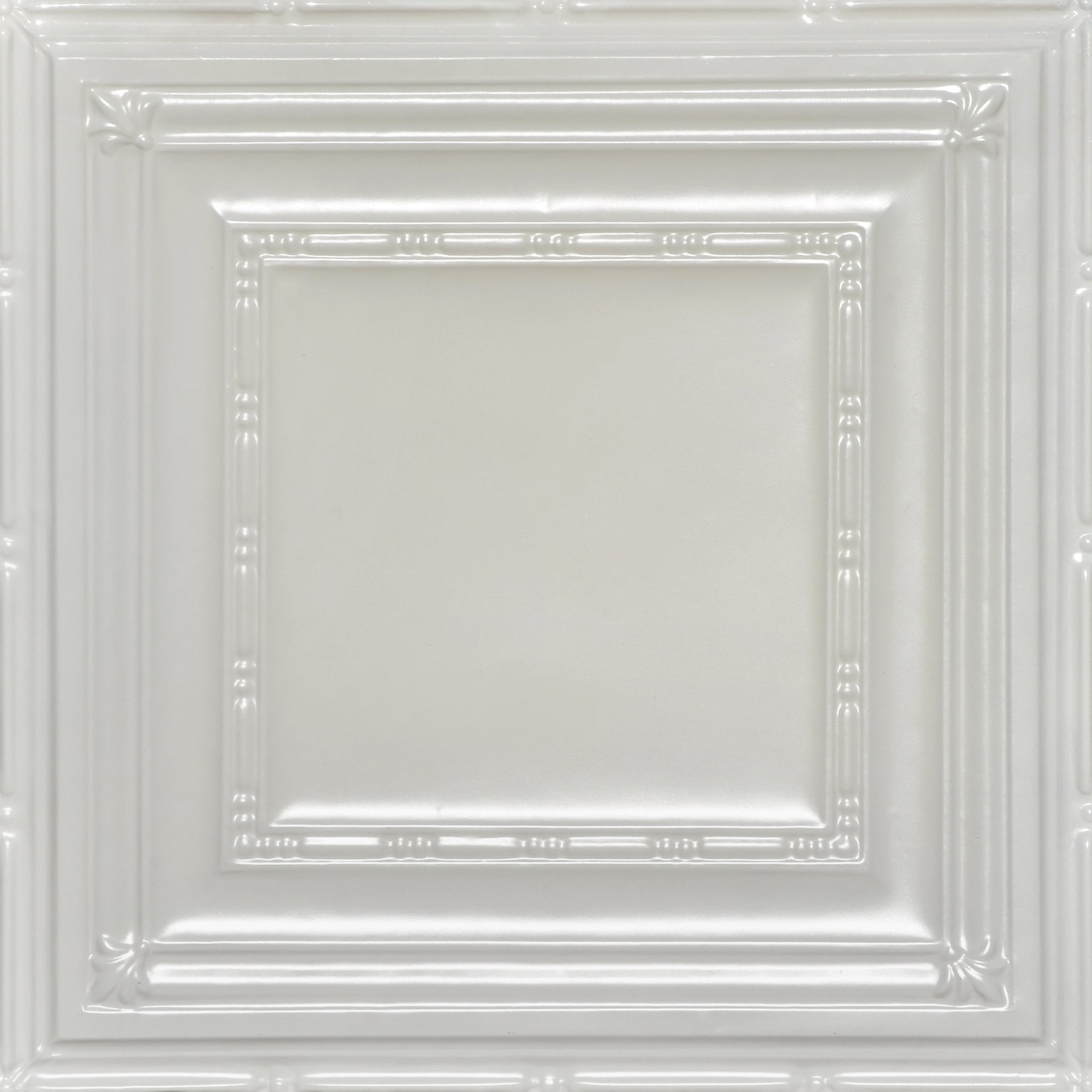504 - Tin Plated Nail-Up Ceiling Tile in Eggshell White (24 Sq.ft/ Pack ...