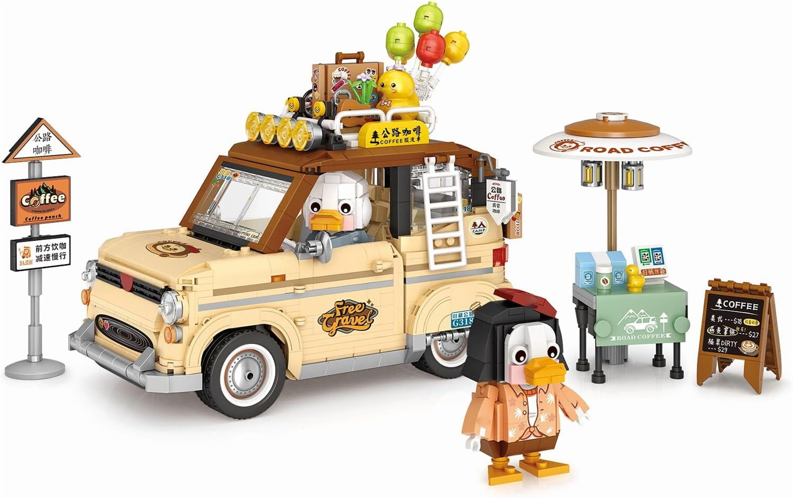 SKQIT Camping Building Blocks Set,Holiday Camper Collection Particle ...