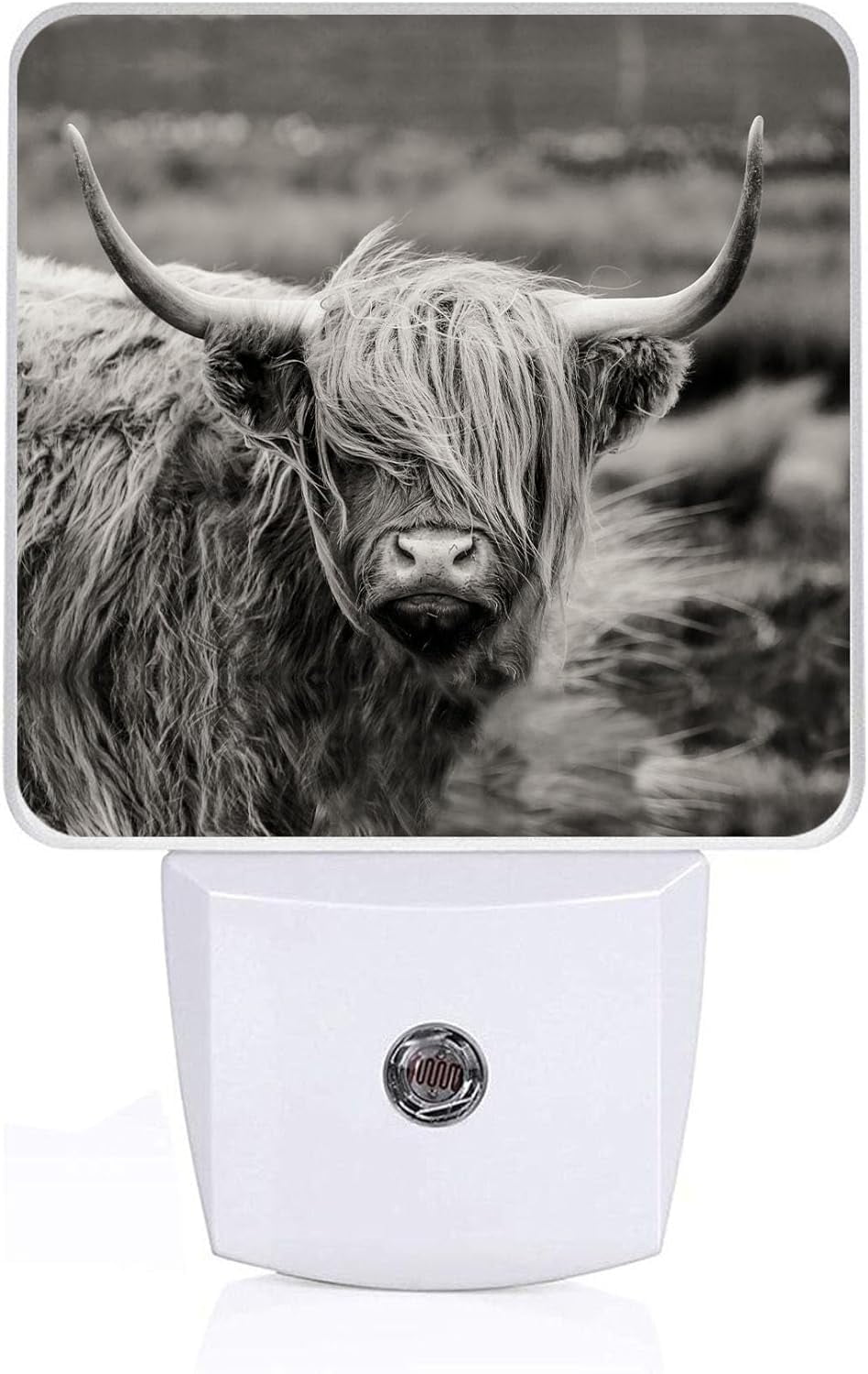 SKQIT Highland Cow Night Light, Dusk to Dawn Smart Sensor Nightlight ...