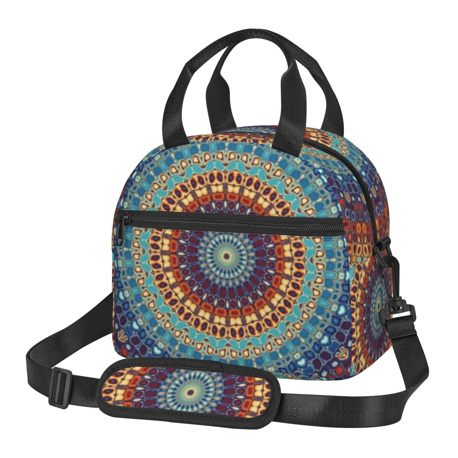 SKQIT Mandala Insulated Lunch Bags for Adult, Reusable Lunch Box with ...