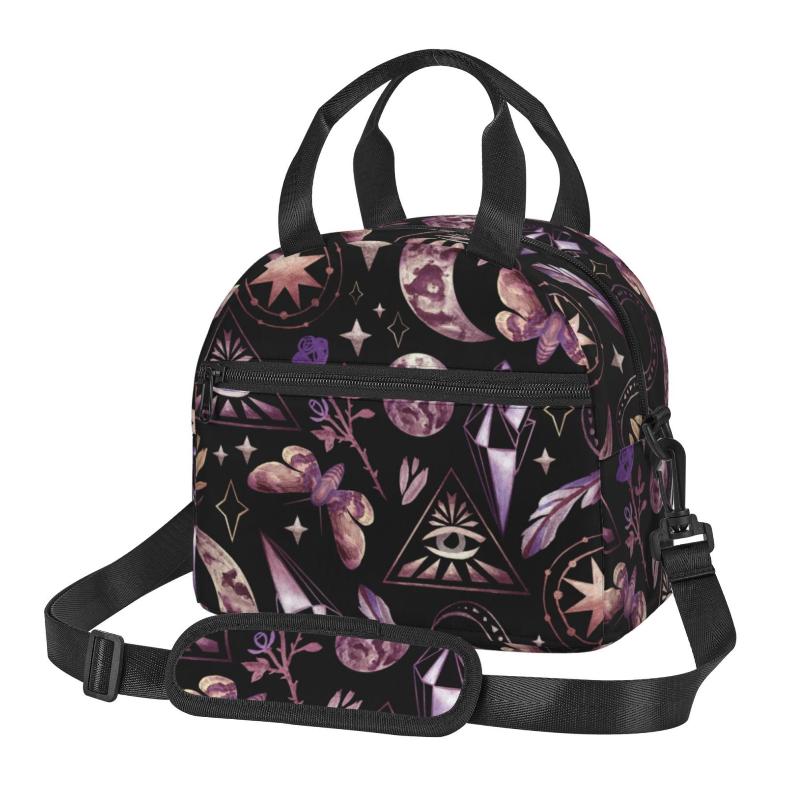 SKQIT Purple Goth Insulated Lunch Bags for Adult, Reusable Lunch Box ...